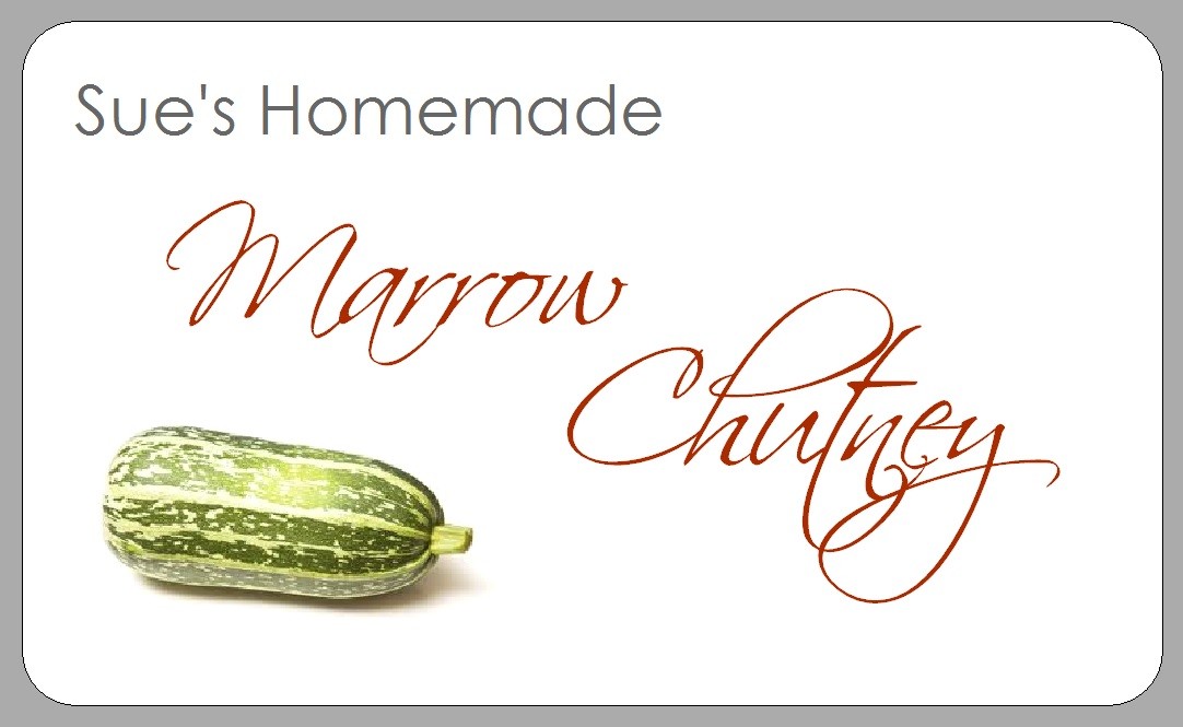 Homemade Marrow Chutney Relish Stickers Personalised Home Produce ...