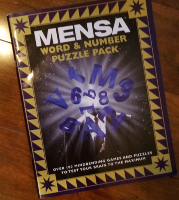 MENSA WORD NUMBER AND PUZZLE PACK BOOK MINDBENDING GAMES AND PUZZLES | eBay