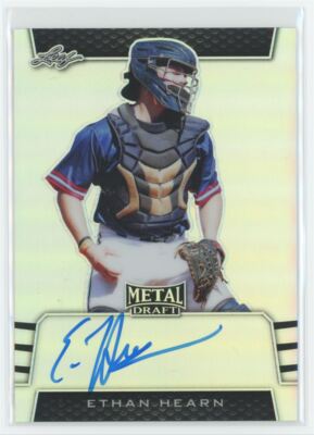 2019 Leaf Metal Draft Silver Ethan Hearn Auto 16/50 Chicago Cubs | eBay