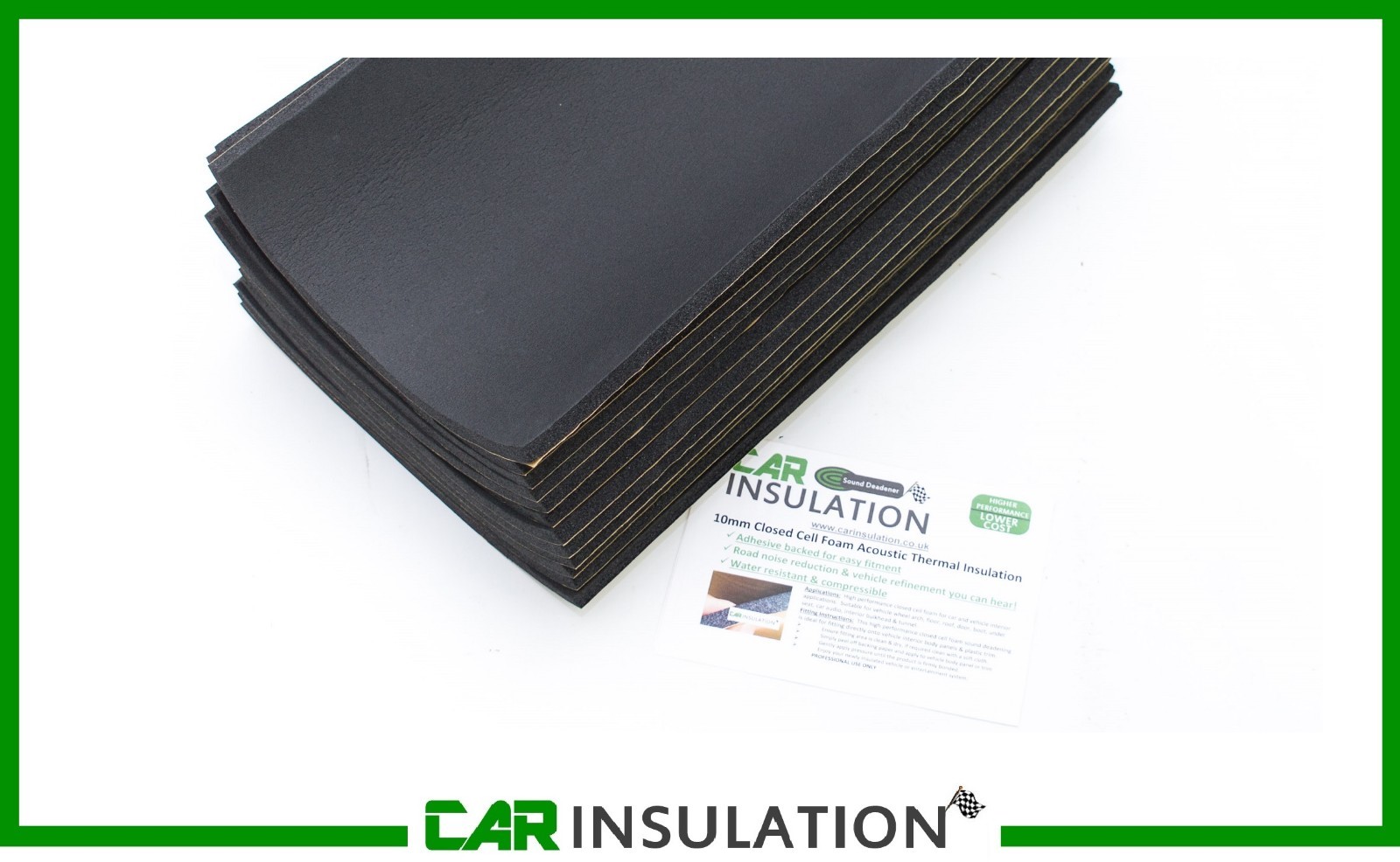 18 Sheets 10mm Sound Insulation Foam Thermal Vehicle Flame Retardant ...