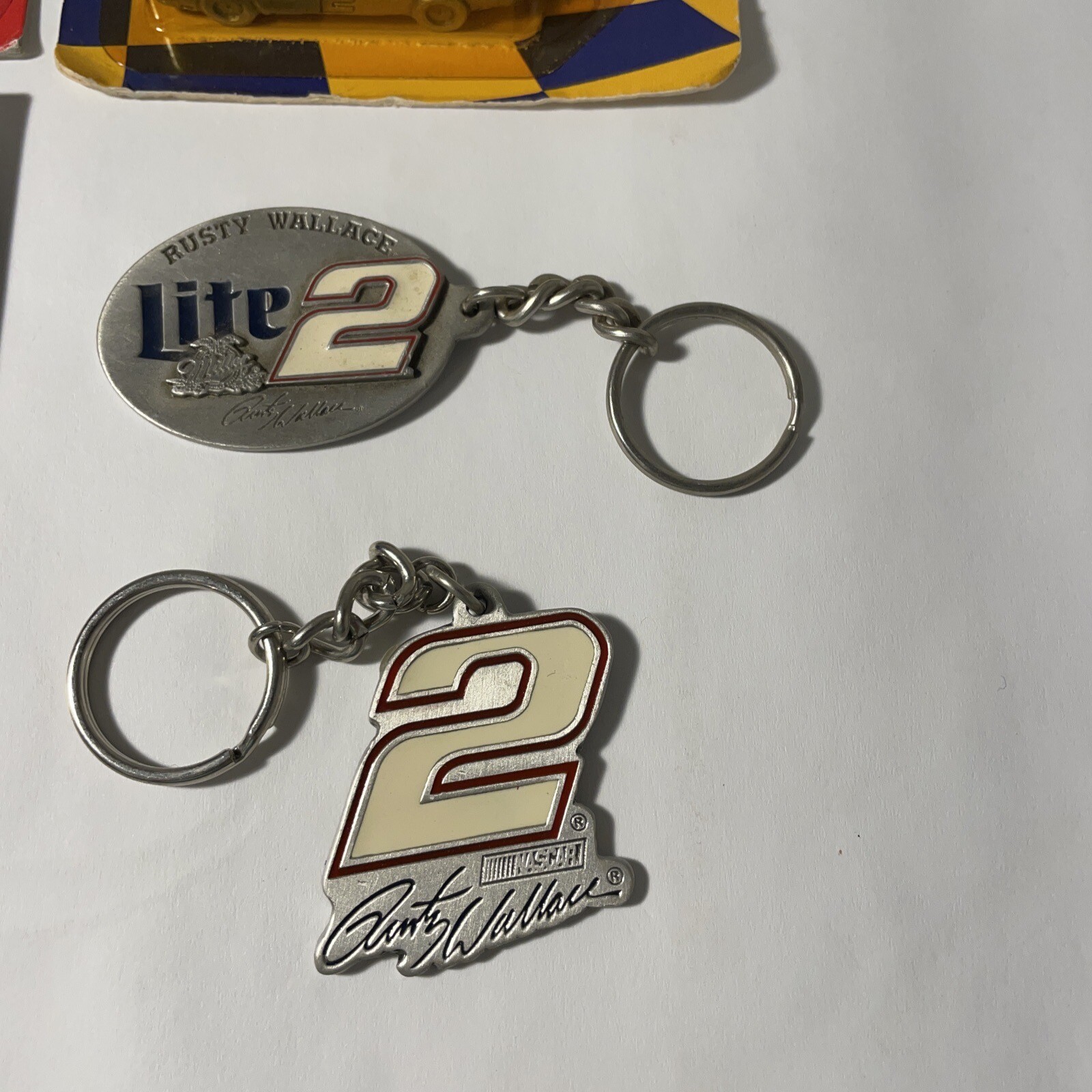Lot Of 5 Vintage Keychains Martin, Wallace First Race Of The Millenium ...