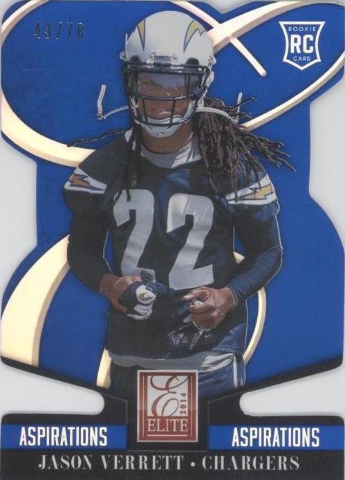 2014 Panini Elite - Rookie Jason Verrett #145 Aspirations Die-Cut /78 ...