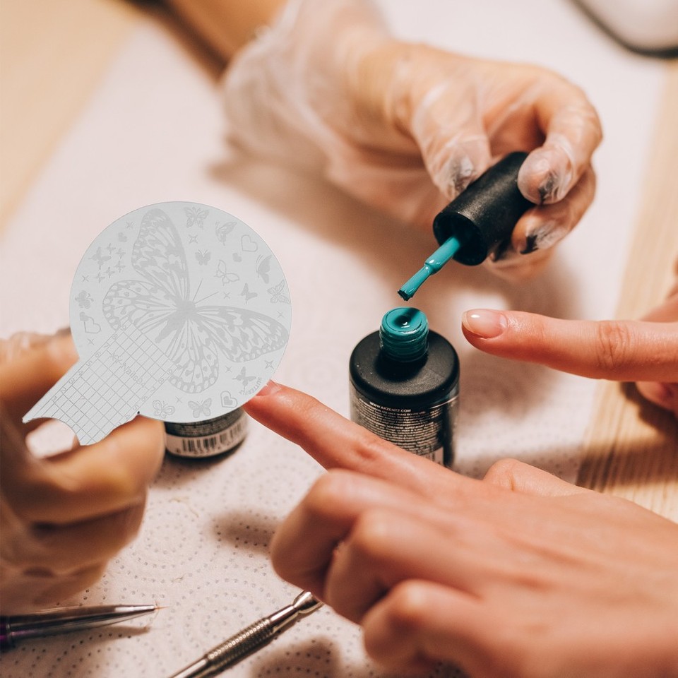 3 Pcs Nail Plate Design Stencils Art Stamping Plates Stamper Kit | eBay ...