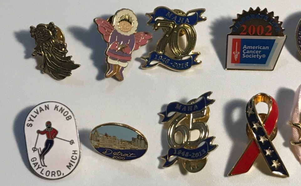 Lot Of Vintage Gold Tone Lapel Pins 20 Pieces Some Signed See All ...