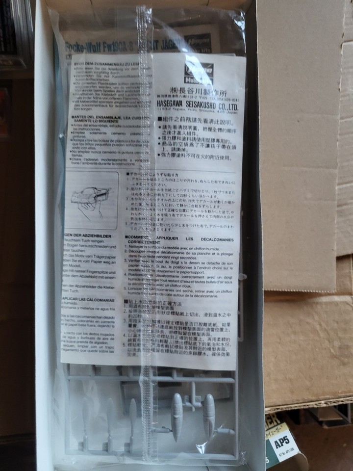 1992 Hasegawa 1/72 Focke-Wulf Fw190A-8 "NACHT JAEGER" Model Airplane ...