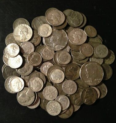 OLD US COINS COLLECTION ~ 90% SILVER LOT ~ HOARD Pre1964 UNC BULLION ...