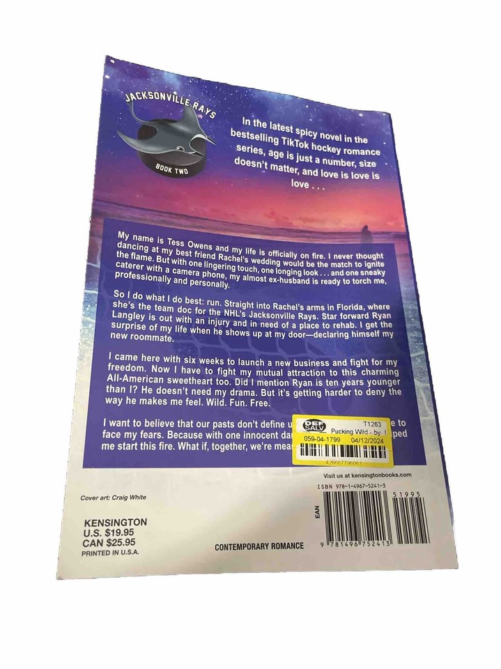 Emily Rath Pucking Wild (Paperback) Jacksonville Rays Hockey ...