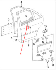 OEM Mercedes-Benz a W169 Rear Left Outside Sealing Rail A1697351565 for ...