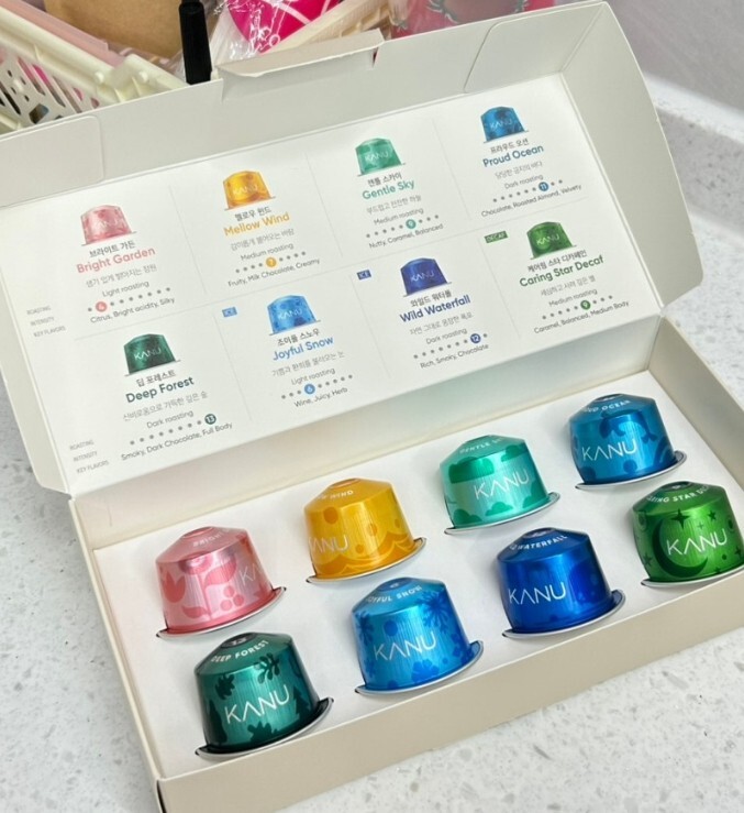 Kanu Barista Coffee Machine 900ml Cream white Pastel pink Castle Gray ...