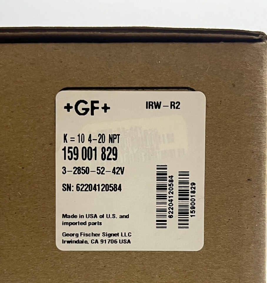 New NIB GF Signet 3-2850-52-42V Conductivity 159 001 829 George Fisher ...