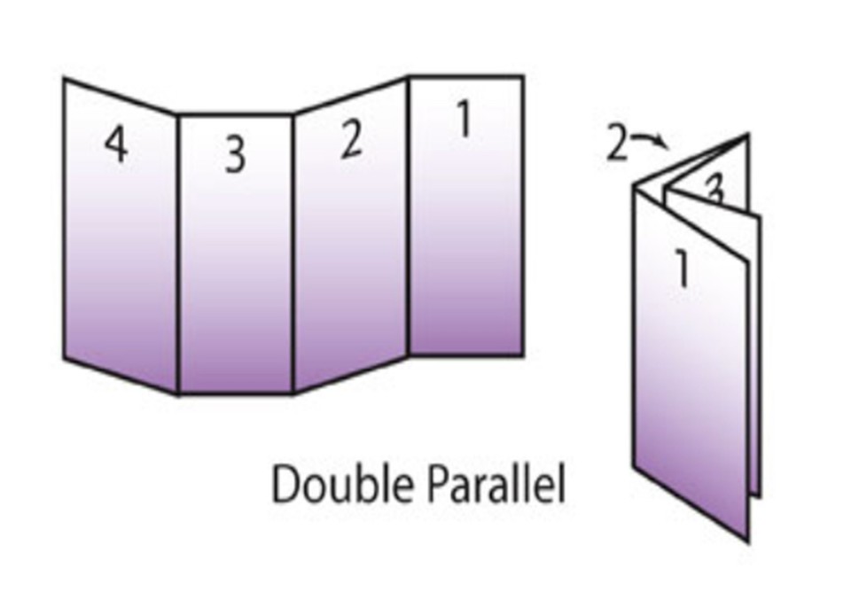 1000 Double Parallel Fold Glossy Brochures REAL PRINTING 11x17 FULL ...