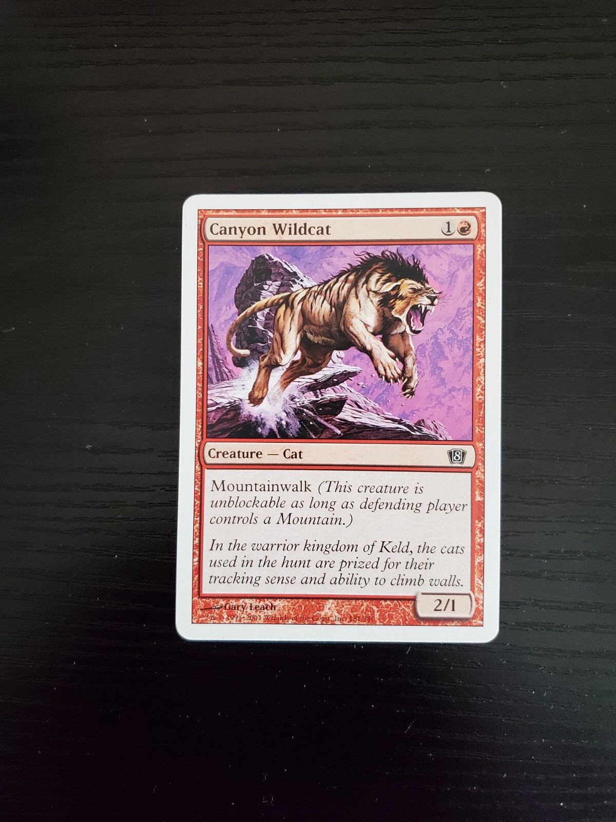 MTG Magic the Gathering 8th Edition - Canyon Wildcat - NM | eBay