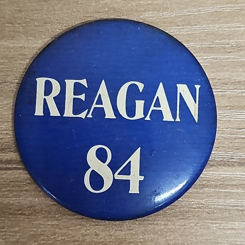1984 Reagan Bush 84 Campaign Button Vintage Republican Pin Pinback As ...