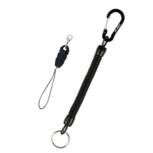 Lanyards Security Gear Tool Anti-lost Phone Keychain Spring Elastic ...