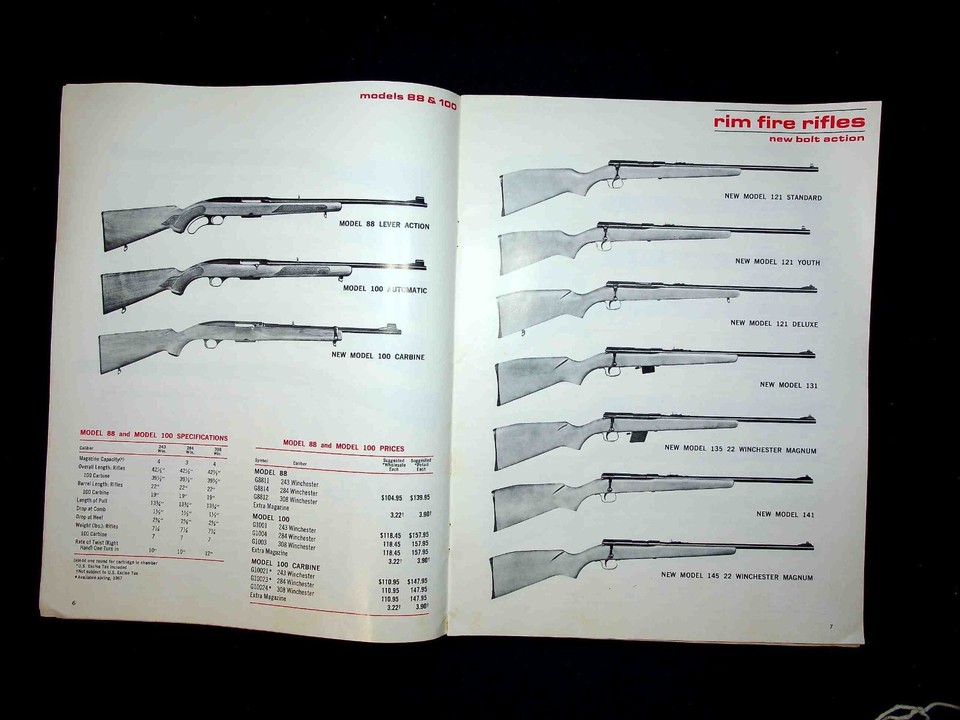 Vintage Winchester Firearms Price List January 3, 1967 | eBay
