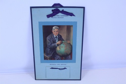 1948 Advertising Calendar Jan-Dec E.A. Electric Company Fenton, MI | eBay