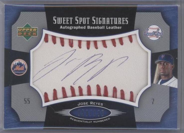 2005 Upper Deck Sweet Spot - Sweet Spot Signatures Jose Reyes #SS-RE ...