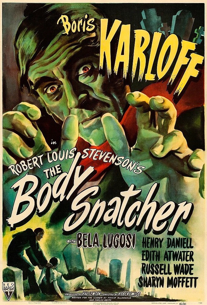 THE BODY SNATCHER MOVIE POSTER *2X3 FRIDGE MAGNET* HOLLYWOOD FILM BORIS ...