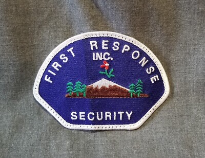 LMH Patch Badge FIRST RESPONSE SECURITY Private Guard Service Mountain ...