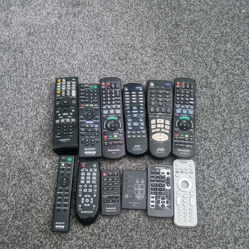 Job Lot of 12 Remote Controls for TV's & Sound Systems Multiple brands ...