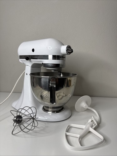 Vintage KitchenAid K45SS Tilt Head Stand Mixer w/ Accessories & Cover ...