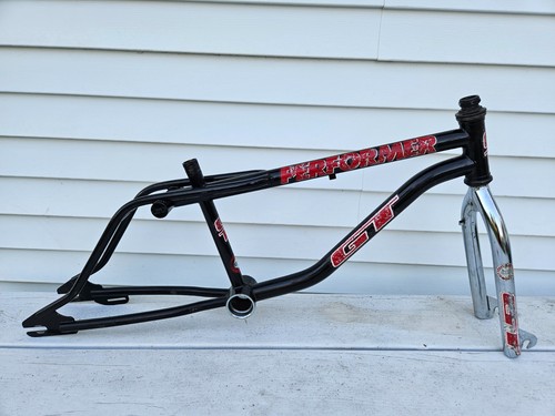 1992 GT Performer 20" Bmx Frameset Frame Fork Old Mid School coinroll ...