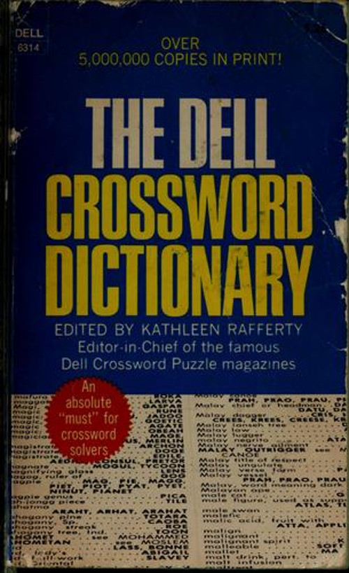 The Dell Crossword Dictionary Hardcover 9780883652695| eBay