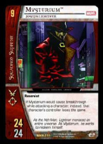 VS System: Mysterium, Joseph Lightner [Played] Marvel X-Men TCG CCG ...