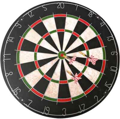 Profi Dartscheibe 45cm inkl. Abwurflinie, 3 Dartpfeile - Steeldarts ...