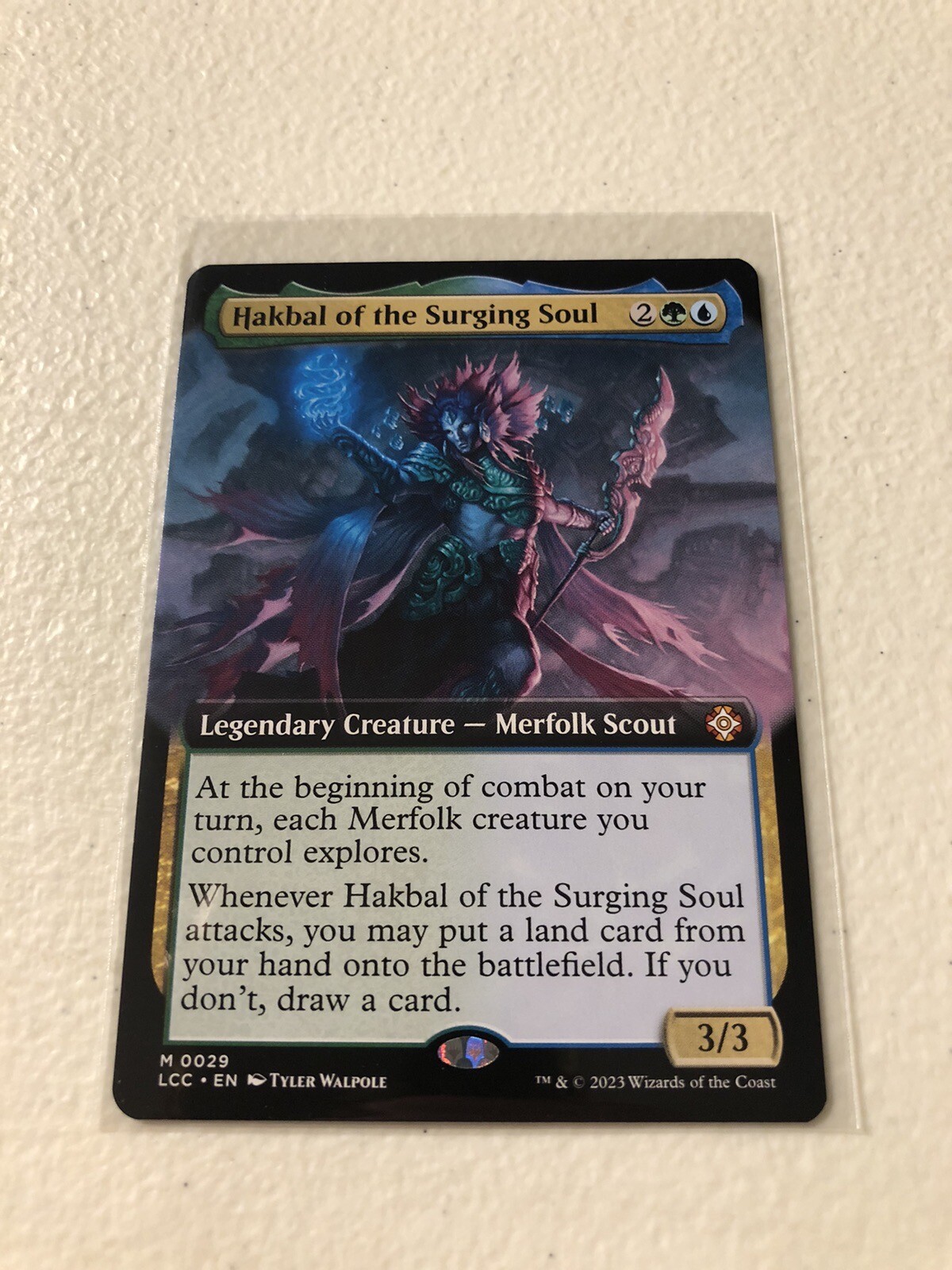 Hakbal Of The Surging Soul Extended Art NON Foil Lost Caverns Of Ixalan ...