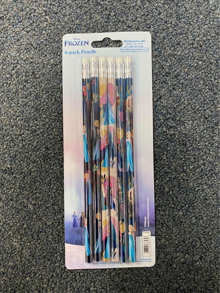 Frozen Wooden 6 Pack Pencils 77764222115| eBay
