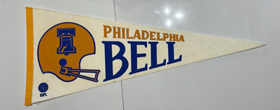 PHILADELPHIA BELL WFL 1972 CHAMPS FOOTBALL RARE VINTAGE CLASSIC PENNANT ...