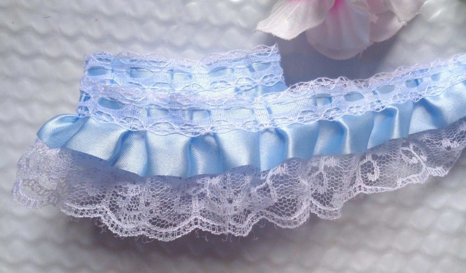1 1/2 inch wide or 2 inch wide Ruffled Lace Trim price per yard | eBay