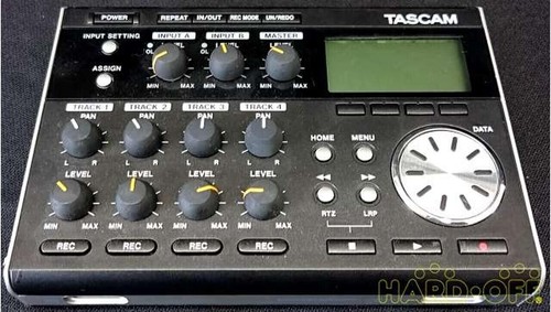 Tascam Digital LCD DP004 black pocket portable guitar Studio Multitrack ...