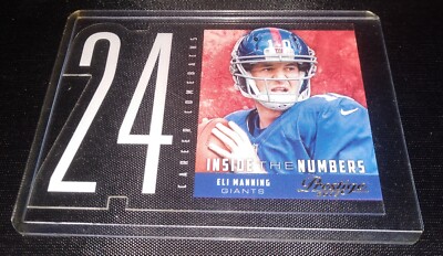 2013 Prestige Inside The Numbers #2 Eli Manning Clear | eBay
