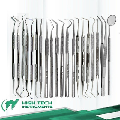 Professional Dental Oral Kit - Scaler Probe Pick SET Mirror STEEL ...