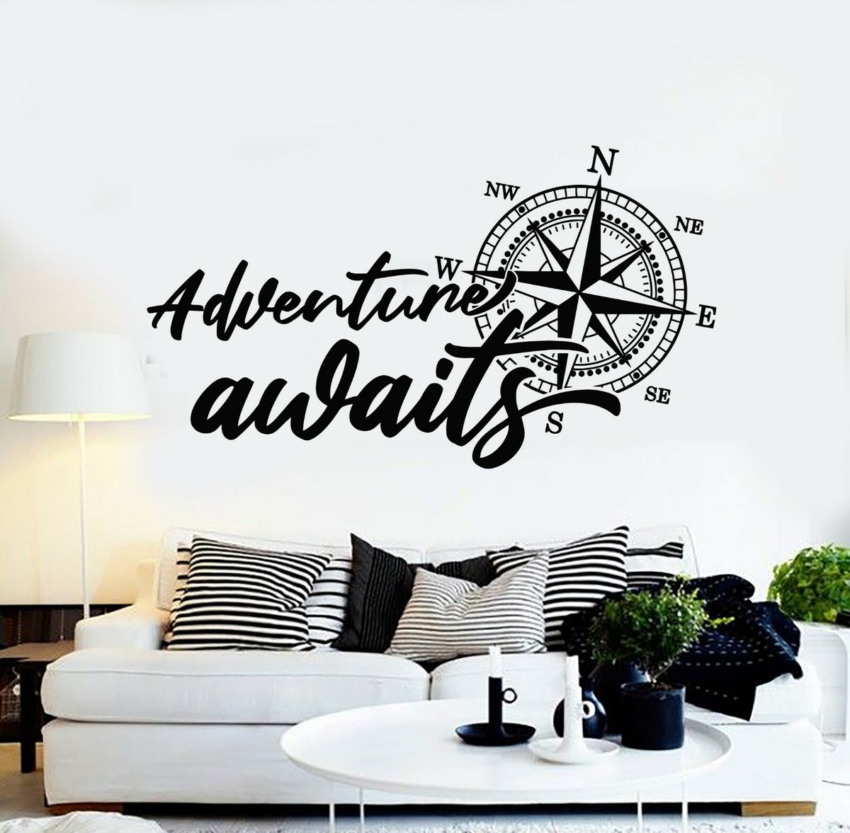 Compass Ceiling Fan Decal | Shelly Lighting