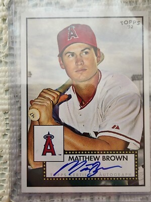 2007 Topps Baseball 52 Edition Mathew Brown Auto! Angels. | eBay