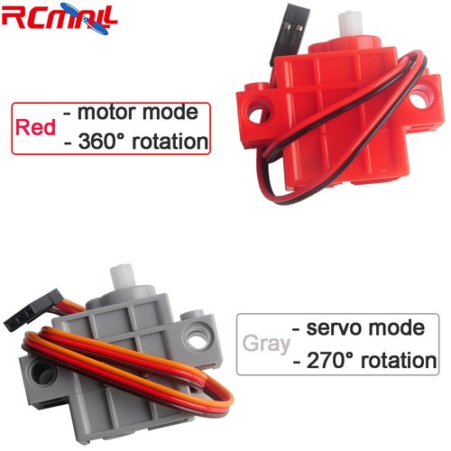 4pcs 270 360 Degree Rotation Servo Motor JR Plug for Lego Microbit ...