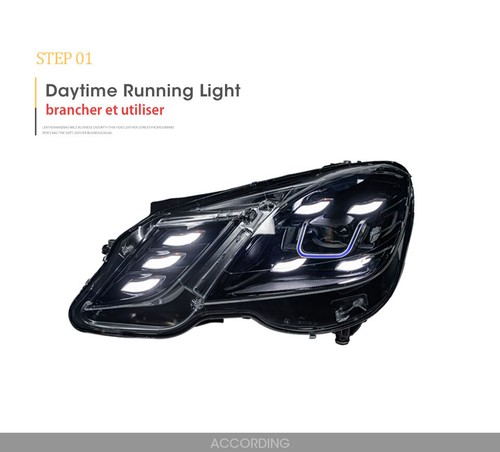 LED Headlights For Benz W212 E Class E200 E300 2010-2013 DRL Front Lamp ...