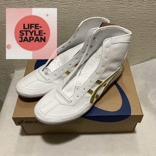 ASICS 1083A001 EX-EO TWR900 2023 White Gold Men Boxing Wrestling Shoes ...