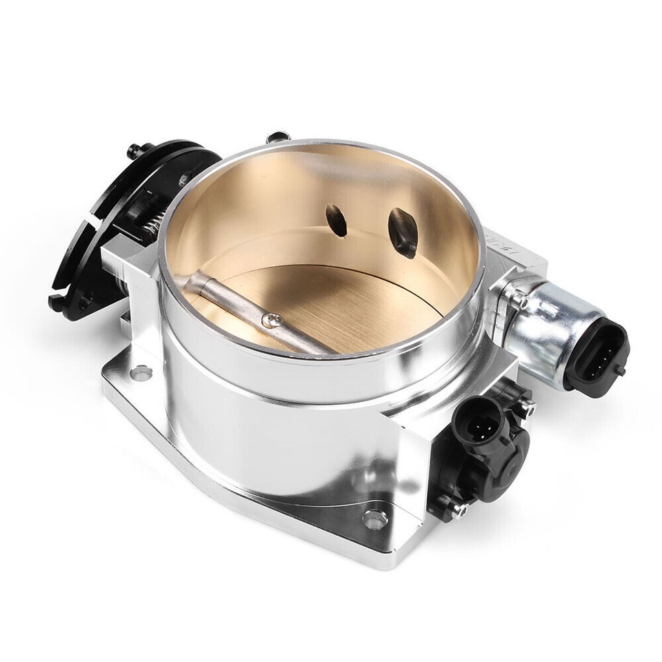 US Silver 102mm Throttle Body+TPS IAC+Adapter Plate For LS1 LS2 LS6 LS7 ...