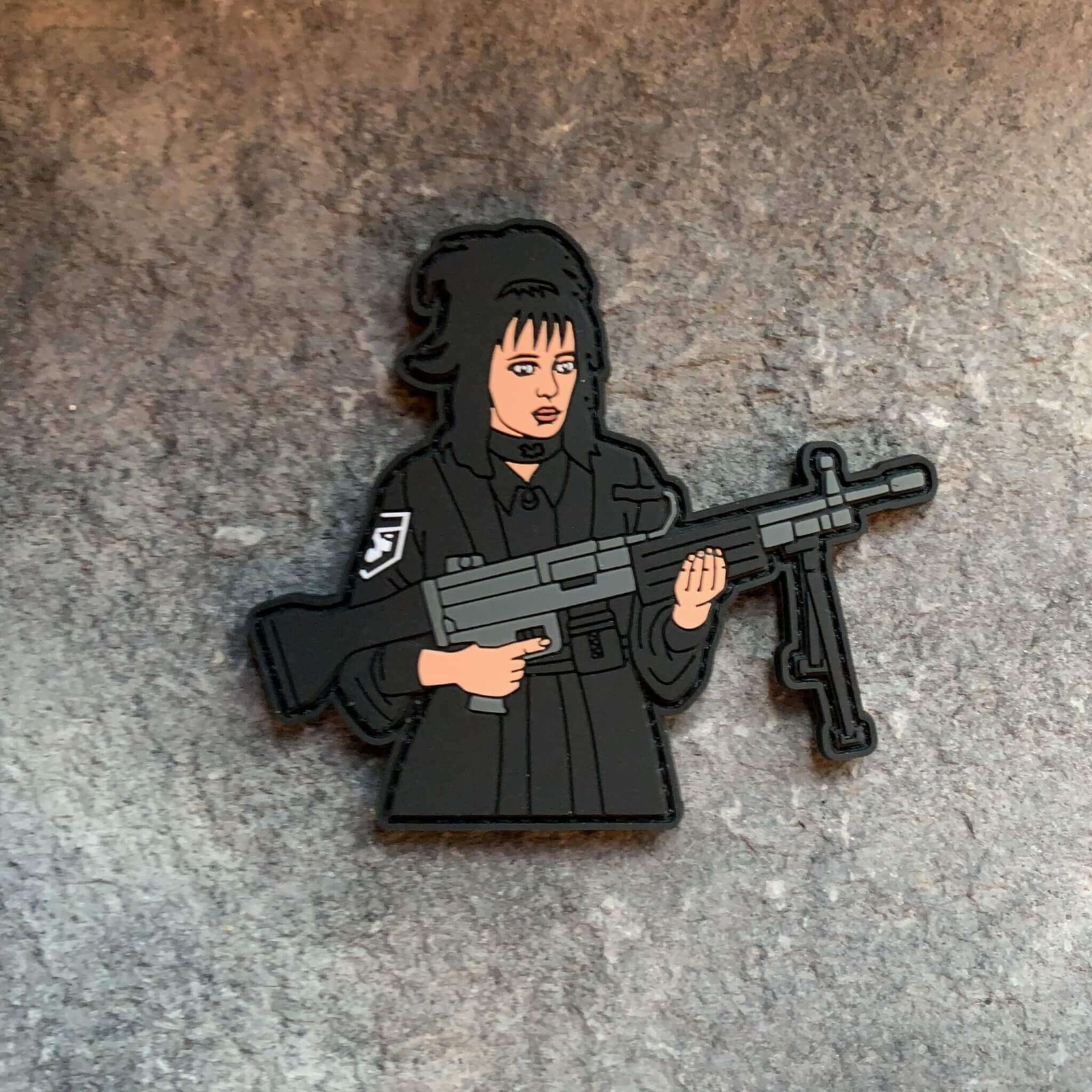 Beetlejuice: Machine Gun Lydia PVC Patch | eBay