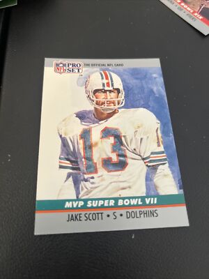 1990 Pro Set Super Bowl MVP Jake Scott #7 Football Card | eBay