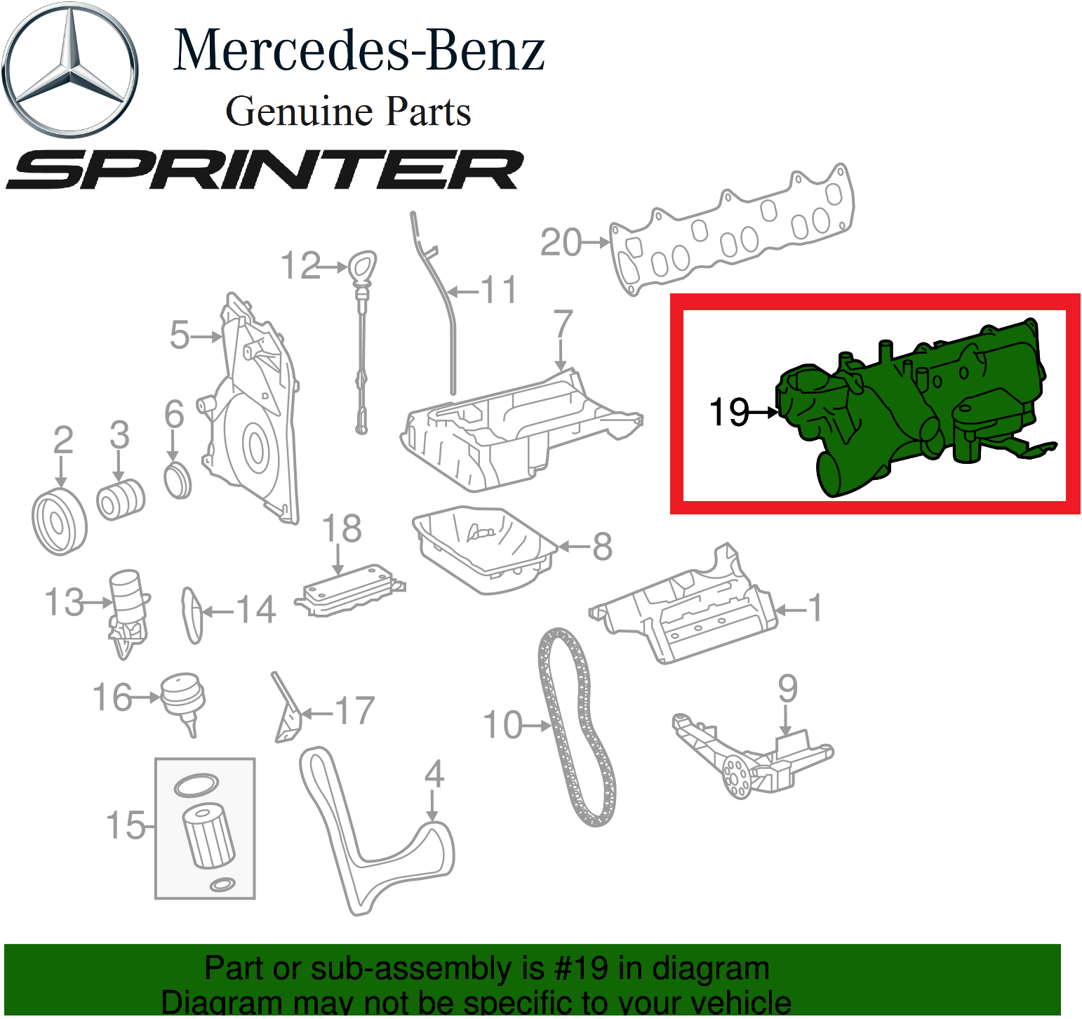 NEW For Mercedes Sprinter 2500 3500 GL ML R TDI Passenger Right Intake ...