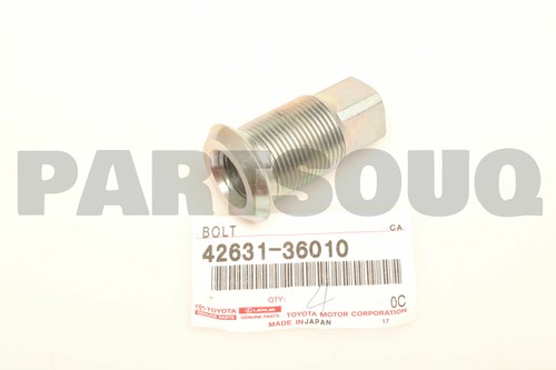 4263136010 Genuine Toyota BOLT, DOUBLE WHEEL STOP, RH 42631-36010 | eBay