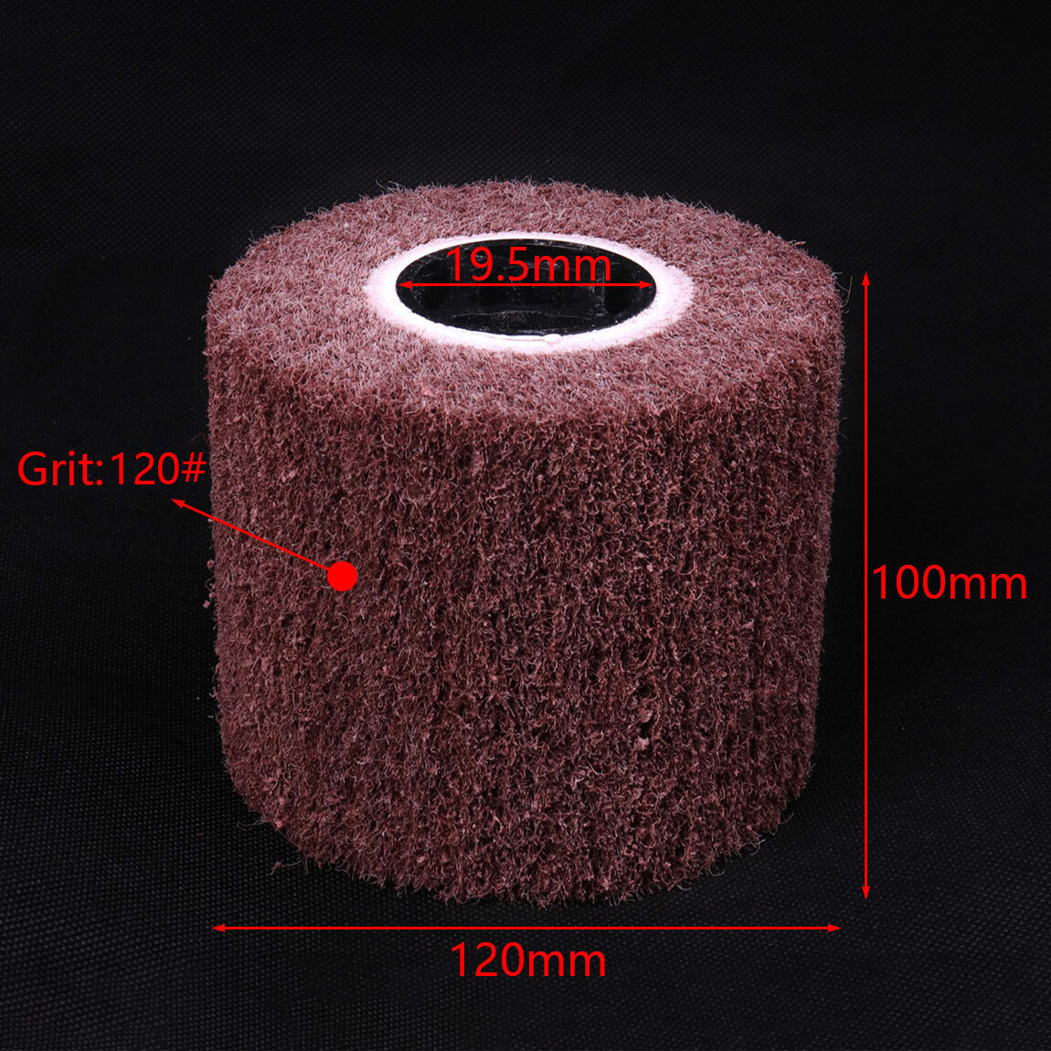 Non-woven Abrasive Flap Wire Nylon Drawing Polishing Burnishing Wheel ...