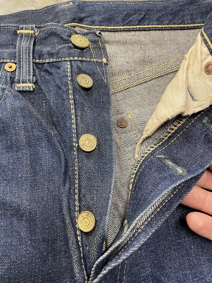 40’s Levi’s 501 Big E One Sided Tab Hidden Rivet Selvedge Jeans | eBay