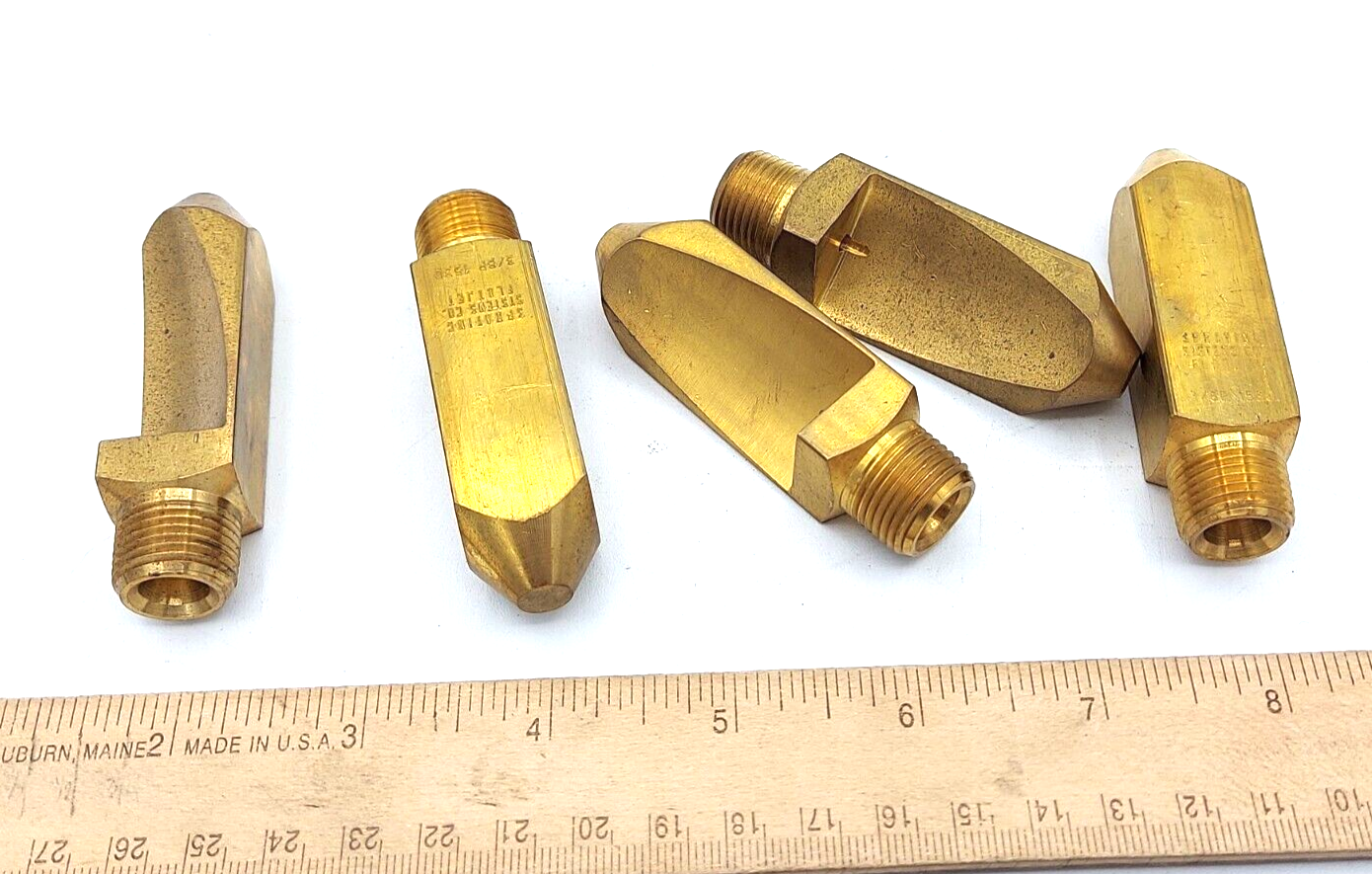 SPRAYING SYSTEMS 3/8P 1530 BRASS FLATJET SPRAYING NOZZLE 15-150 psi ...