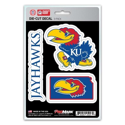 Kansas Jayhawks Decals - 3 Pack | eBay